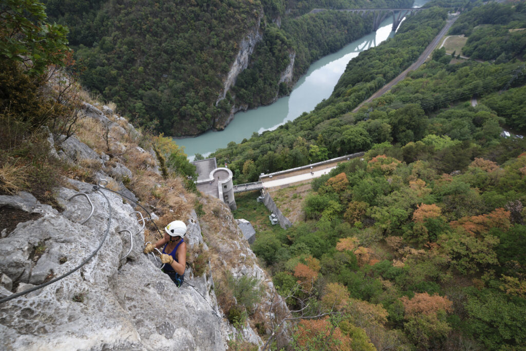 Via ferrata du Fort l'Écluse, Léaz, Pays de Gex - Climbing7